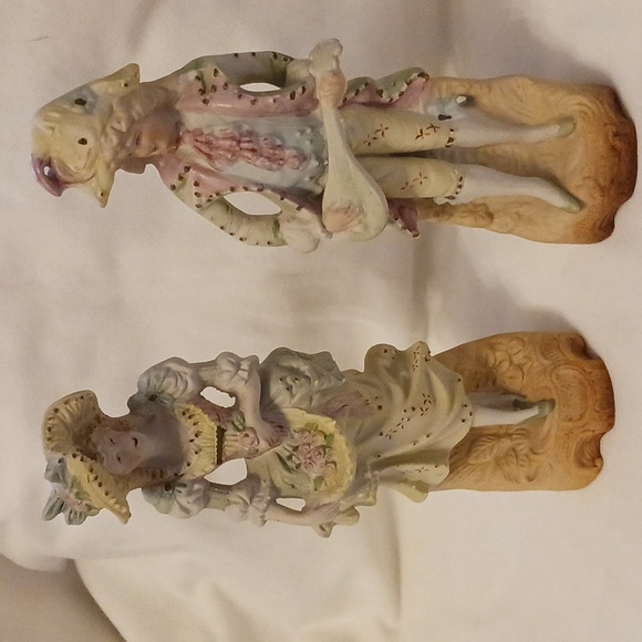 Hand painted | Art | Vintage Figurine Japan Man Woman Decorative | Poshmark